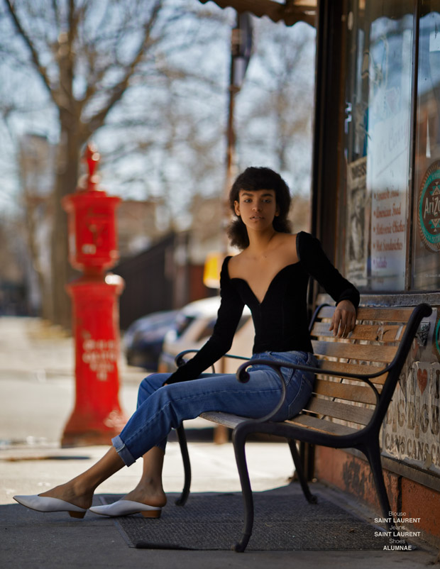 DESIGN SCENE STYLE: Austria Ulloa in Afro Blue by JD Barnes
