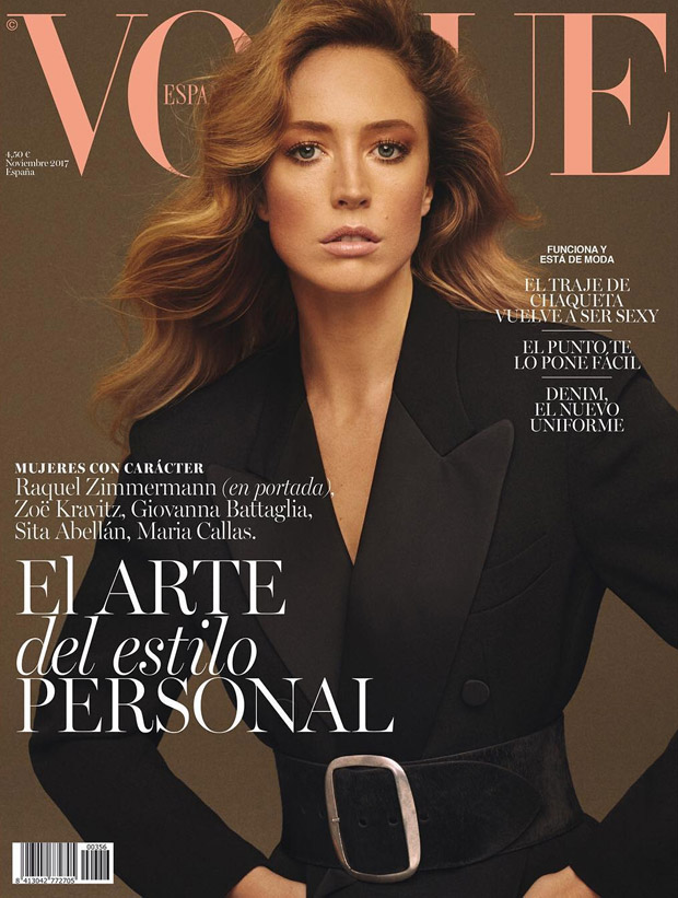 Raquel Zimmermann Stuns for the Cover of Vogue Spain November 2017