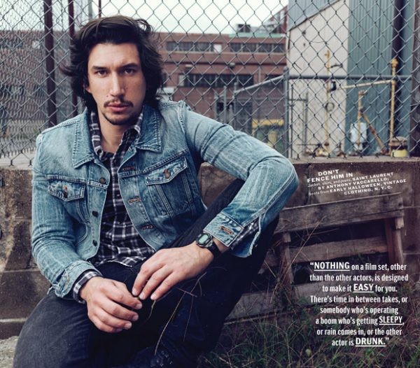 Adam Driver is the Cover Boy of Esquire Magazine December 2017 Issue