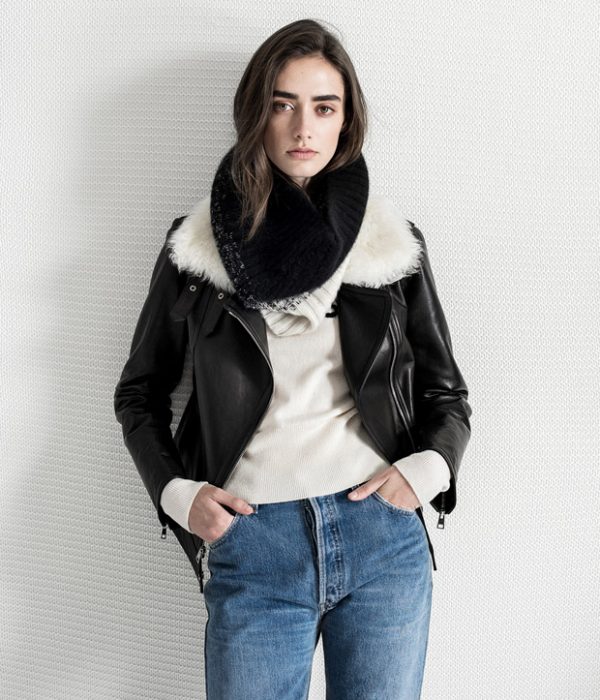 Amanda Googe is the Face of Theory Holiday 2017 Collection