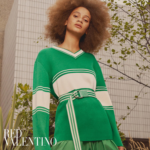 Catriona Frean & Madison Stubbington Model RED Valentino SS18 Pre ...