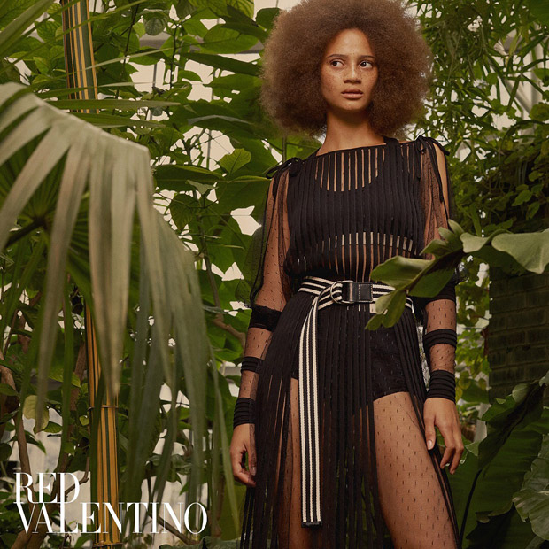 Catriona Frean & Madison Stubbington Model RED Valentino SS18 Pre ...