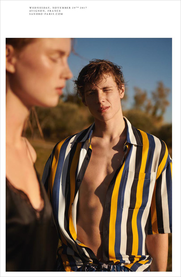 Rianne Van Rompaey is the Face of Sandro SS18 Collection