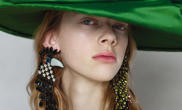 Adele Taska, Freya Lawrence & Lucan Gillespie Model Mulberry SS18