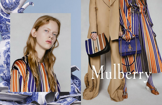 Adele Taska, Freya Lawrence & Lucan Gillespie Model Mulberry SS18