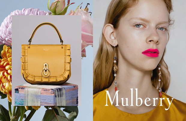 Adele Taska, Freya Lawrence & Lucan Gillespie Model Mulberry SS18