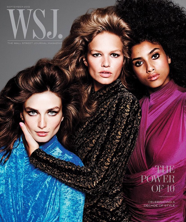 WSJ. Magazine September 2018 Issue 10 Supermodels Pose for 5 Covers