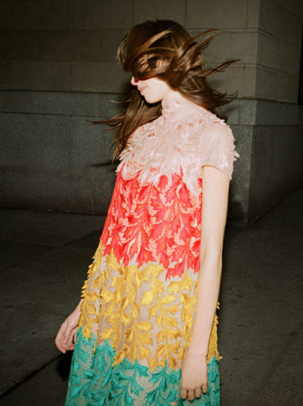 Grace Hartzel & Altyn Simpson Model Carolina Herrera SS19 Collection