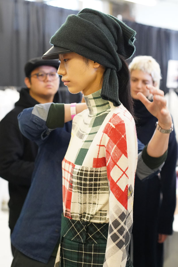 #LFW BACKSTAGE AT PRINGLE OF SCOTLAND FALL WINTER SHOW