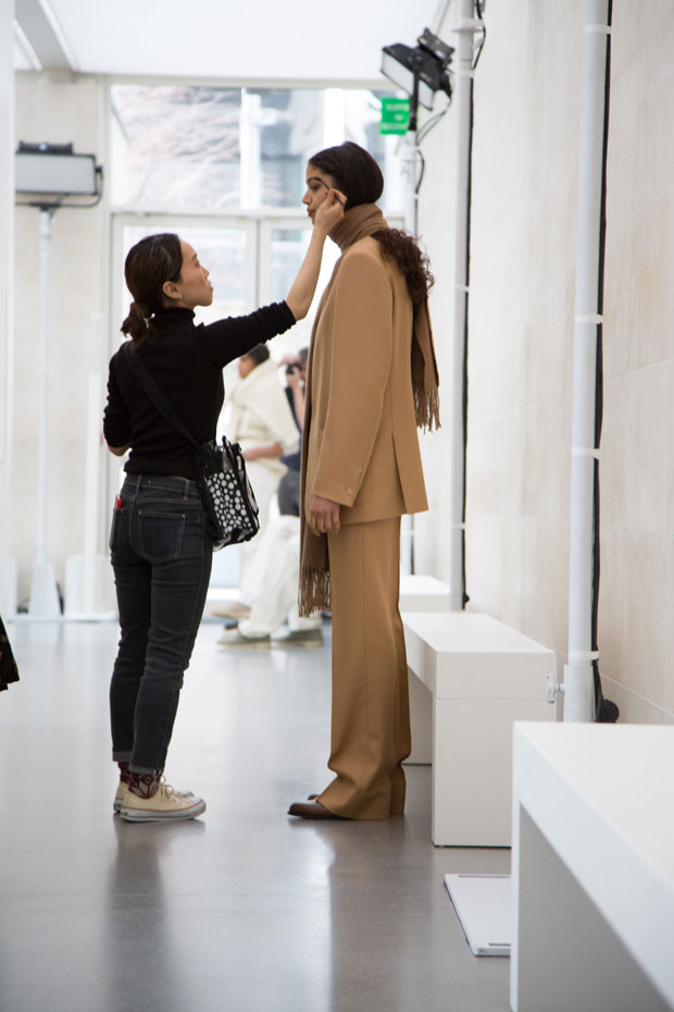 #PFW BACKSTAGE AT AURALEE FALL WINTER PRESENTATION