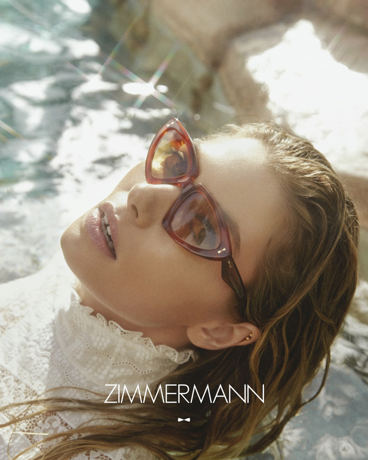 Jessica Hart is the Face of Zimmermann Summer 2019 Eyewear Collection
