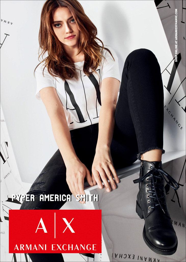 Pyper America Smith Models Armani Exchange Fall Winter 2019 Collection