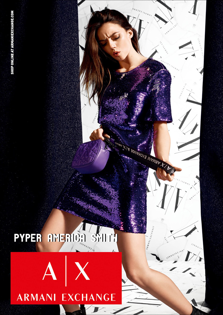 Pyper America Smith Models Armani Exchange Fall Winter 2019 Collection