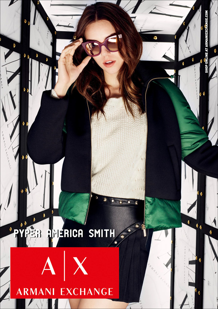 Pyper America Smith Models Armani Exchange Fall Winter 2019 Collection