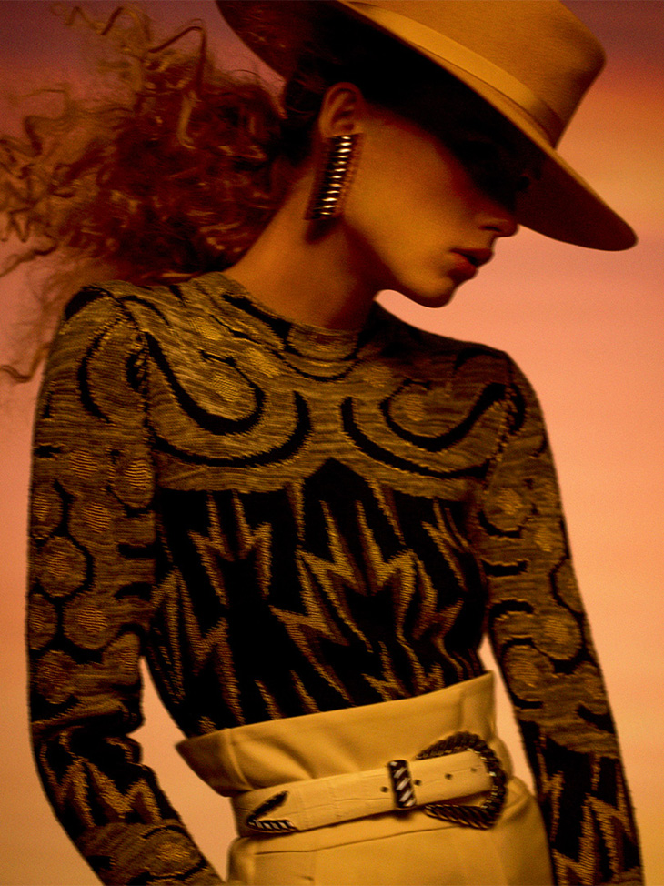 Rianne van Rompaey Models Alberta Ferretti Fall Winter 2019 Collection