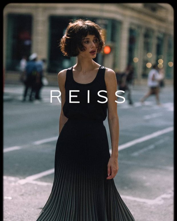 Renata Gubaeva Models Reiss Fall Winter 2019 Pre-Collection