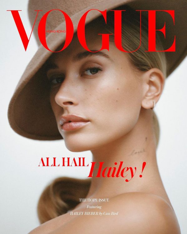 Hailey Bieber Poses in Max Mara for Vogue Hong Kong December Issue