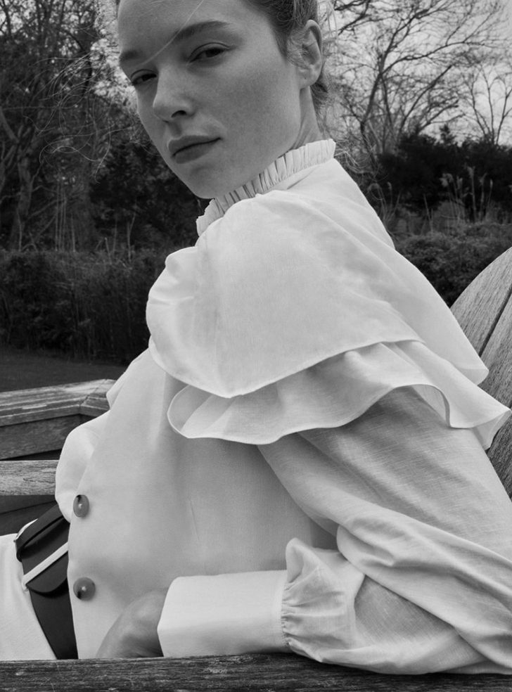 Heloise Guerin Models Massimo Dutti Spring Summer 2020 Collection