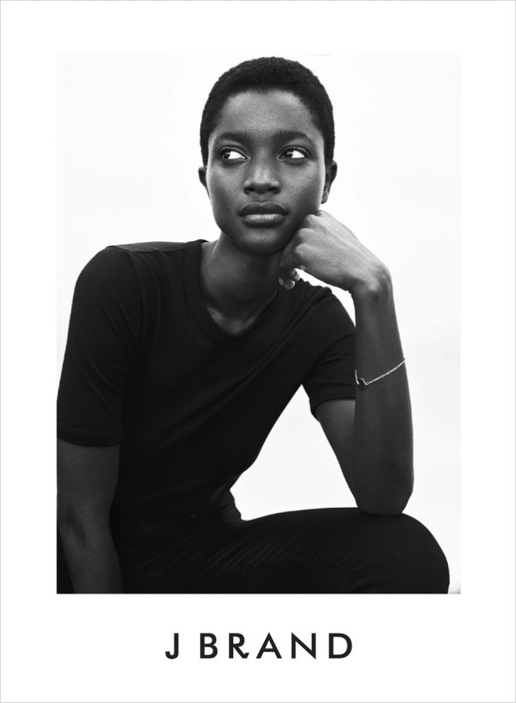 Oumie Jammeh is the Face of J Brand Fall 2020 Collection
