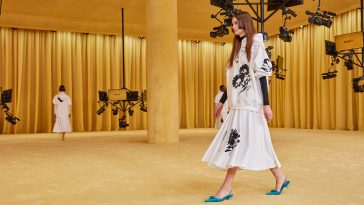 Go Inside Prada Spring Summer 2021 Spectacular Runway Space