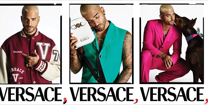 Maluma is the Face of VERSACE Spring Summer 2022 Men's Collection
