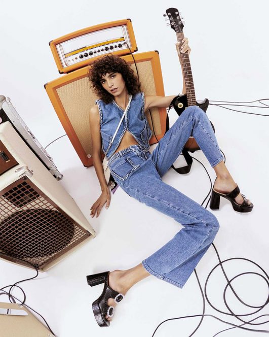 Mica Argañaraz Models MAJE Spring Summer 2022 Collection