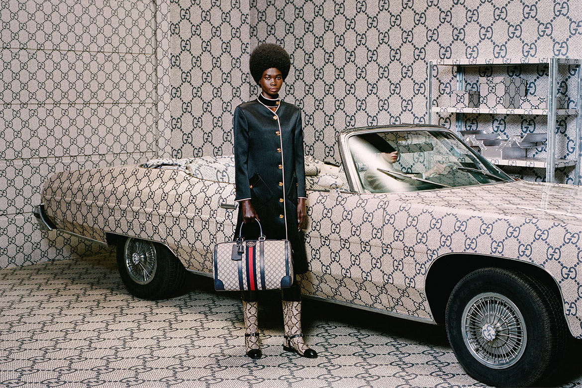 World in Blue GG Monogram: GUCCI Love Parade Collection