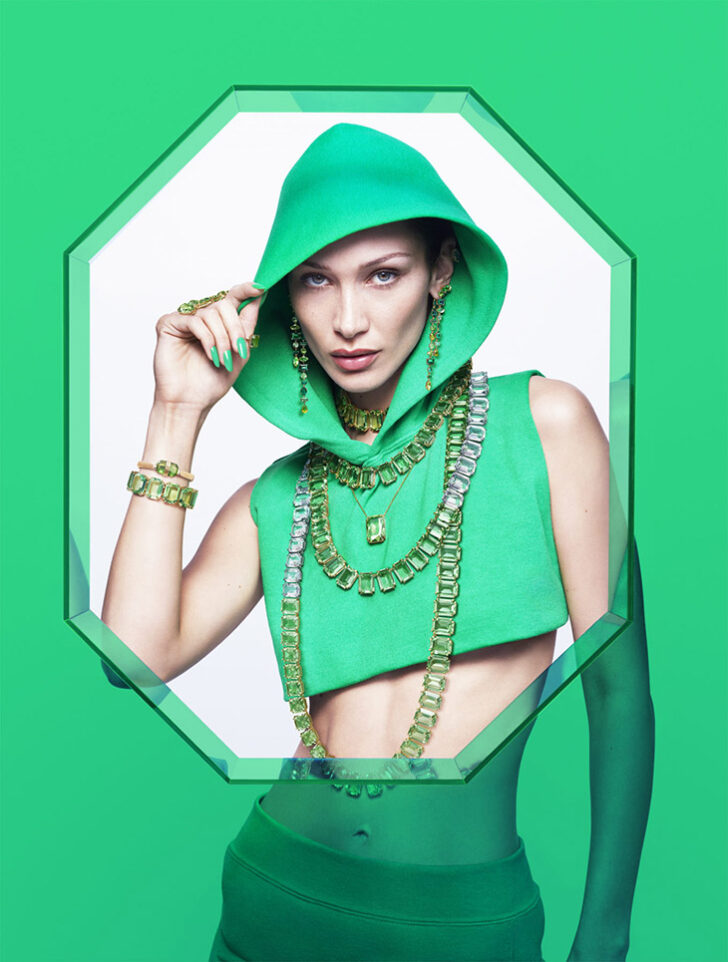 Bella Hadid Models SWAROVSKI Spring Summer 2022 Collection