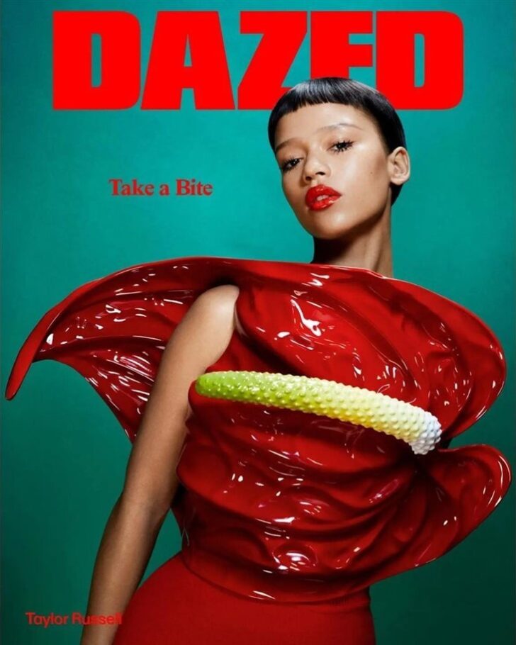 Taylor Russell is the Cover Star of DAZED Winter 2022 Issue - DSCENE
