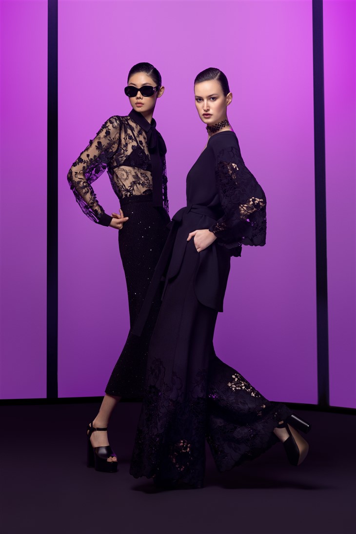 Of Noir and Nuit: ELIE SAAB Pre-Fall 2023 Collection - DSCENE Of Noir and Nuit: ELIE SAAB Pre-Fall 2023 Collection - DSCENE