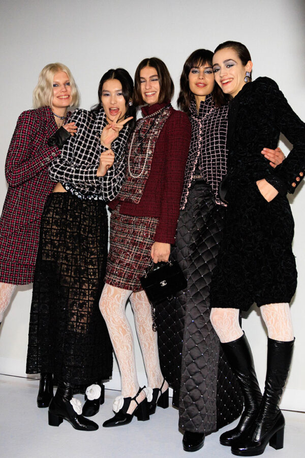 Backstage at CHANEL Fall Winter 2023 Runway Show In Paris