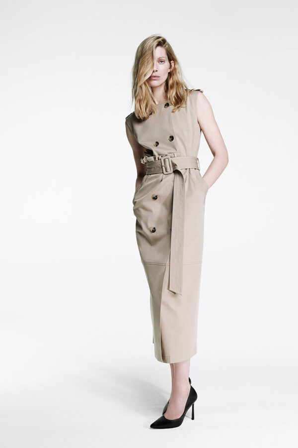 Iselin Steiro Models ZARA Spring Summer 2023 Trench Collection