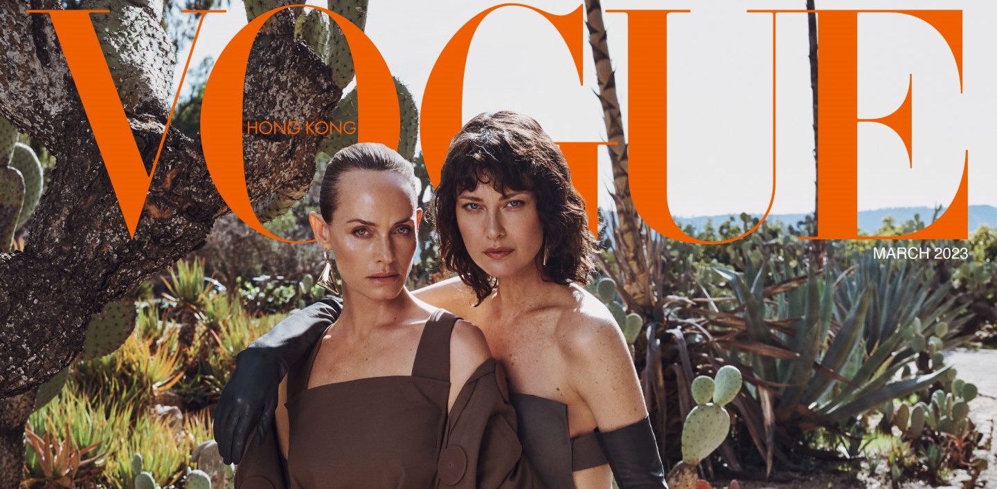 Amber Valletta & Shalom Harlow Cover VOGUE Hong Kong March 2023 Issue