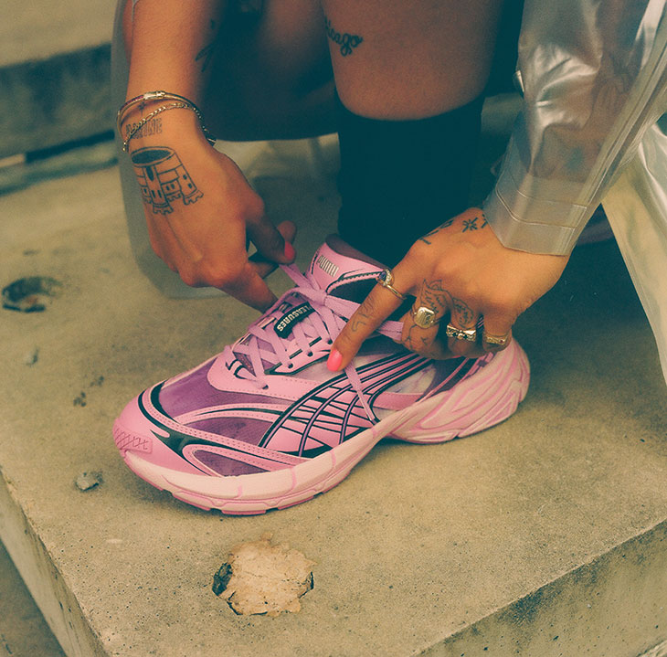 PUMA x PLEASURES Unveil the Overdyed Velophasis Sneaker