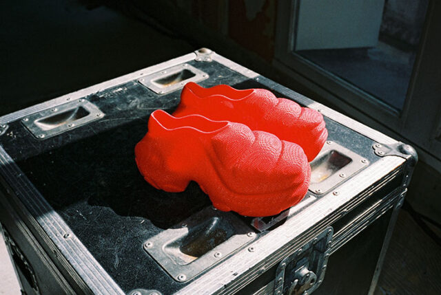 Rains Unveils Innovative Puffer Sneaker in Red