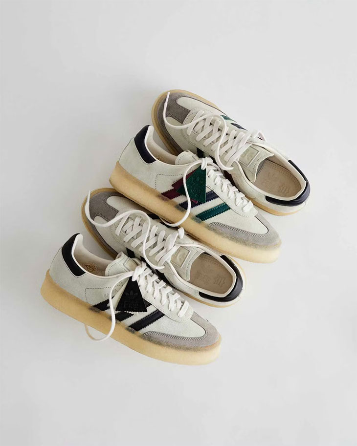 KITH Unveils Festive KITH x Clarks x adidas Samba Sneakers