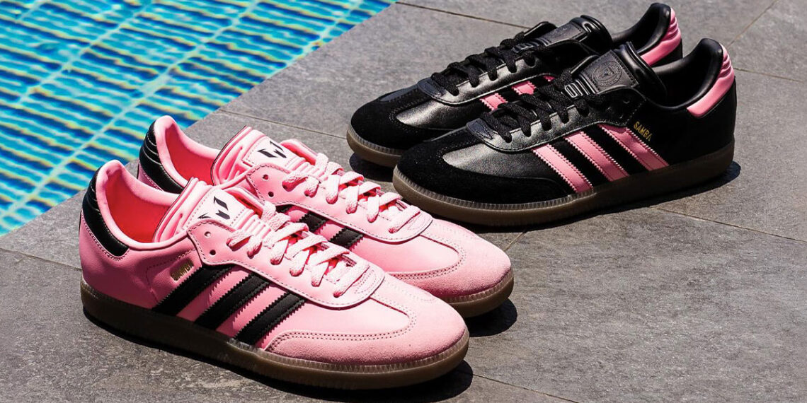 Lionel Messi x adidas Samba Indoor "Inter Miami CF" Sneakers