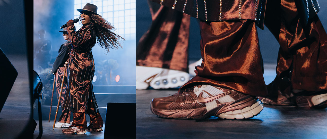 Victoria Monét Debuts Custom Nike V2K Run Sneakers at Coachella