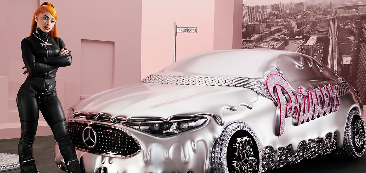 Mercedes-Benz Debuts Ice Spice Art Car